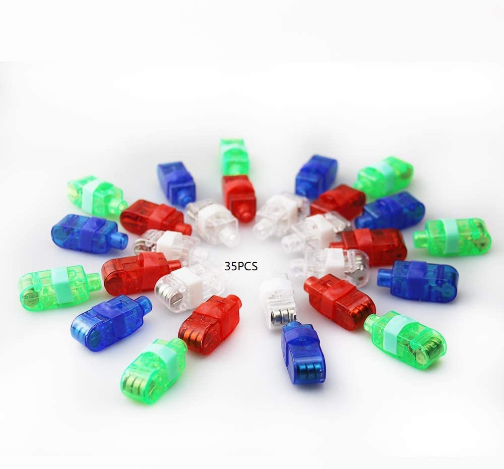 35 PCS – Super Bright Finger Flashlights – LED Finger Lamps – Rave ...