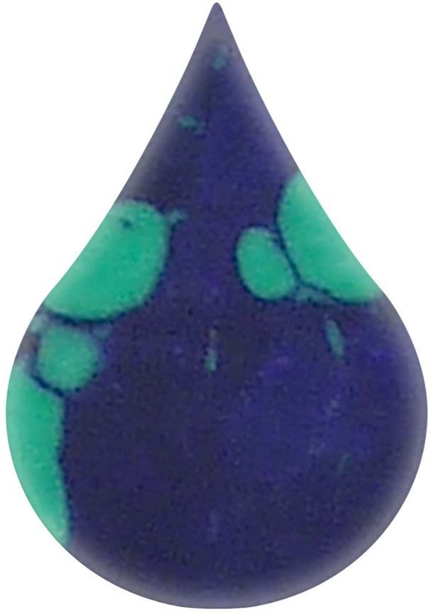 Incudo Precision IP002135 10mm Tear Drop Inlays – Azurite Malachite ...