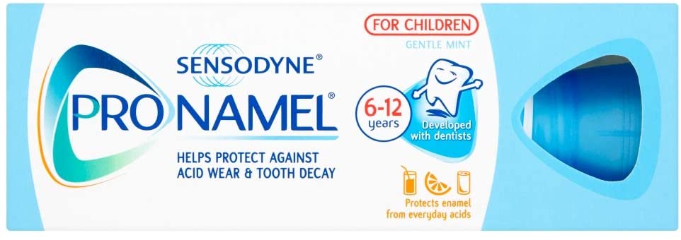 Sensodyne Pronamel Enamel Care Kids Toothpaste For Children 6-12 Years ...