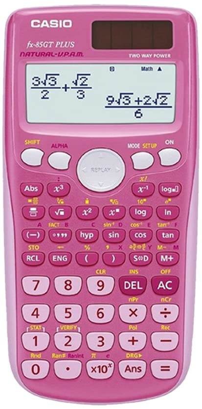 Casio FX-85GT Plus Pink + Calculator Case by SafeCase – BigaMart