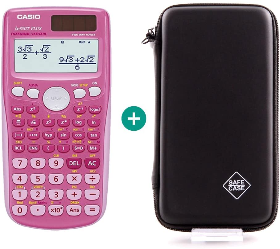 Casio FX-85GT Plus Pink + Calculator Case by SafeCase – BigaMart
