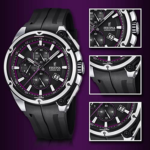 Festina Chrono Bike 2015 Men’s Quartz Watch with Black Dial Chronograph ...