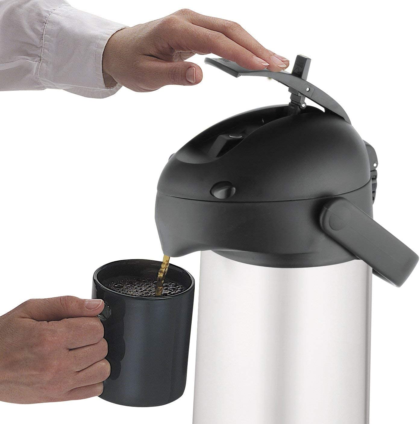 Thermos 184625 Lever Action Pump Pot, 2.5 L Black – BigaMart