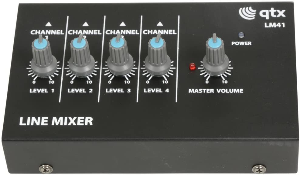 4 Mono Channel Line Level & Instrument/Microphone Mixer – BigaMart