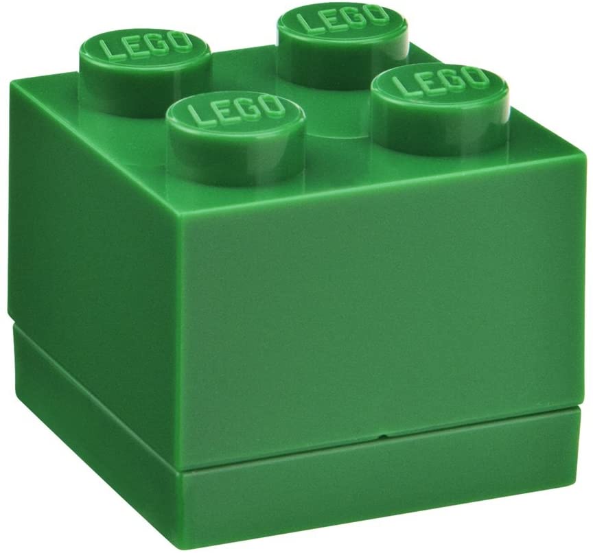 LEGO Mini Box with 4 Knobs, in Dark Green – BigaMart