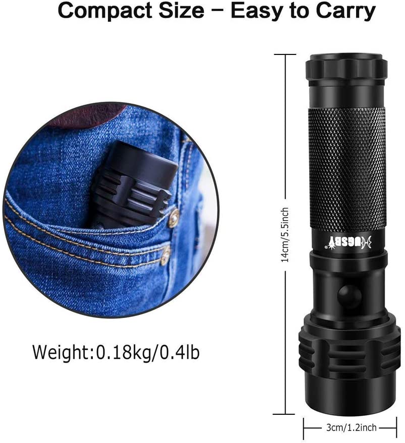 Red Green White Handheld Tactical Flashlights LED Torch Tri-Color Road ...