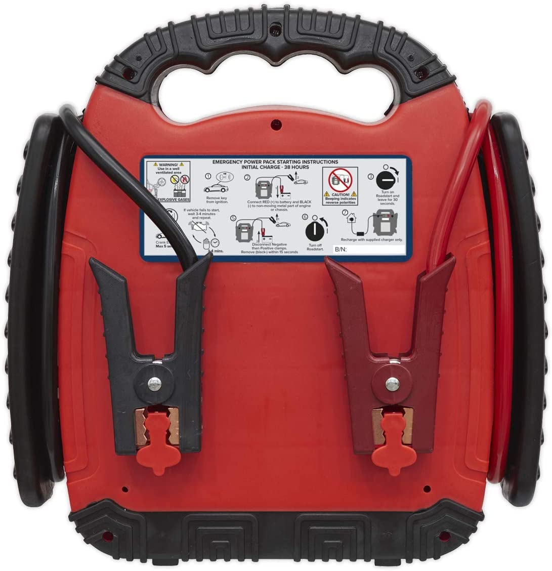 Sealey RS131 Roadstart Emergency Power Pack, 12V, 900 Peak Amps – BigaMart