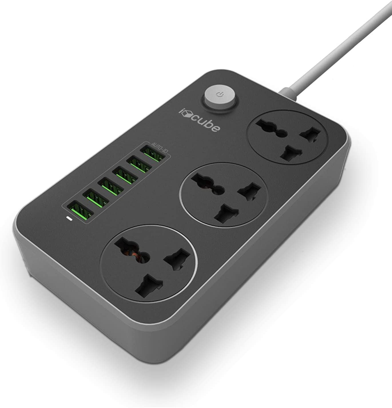 iBlockCube 6 USB Wall Plug Adapter, Power Strips Extension Lead ...