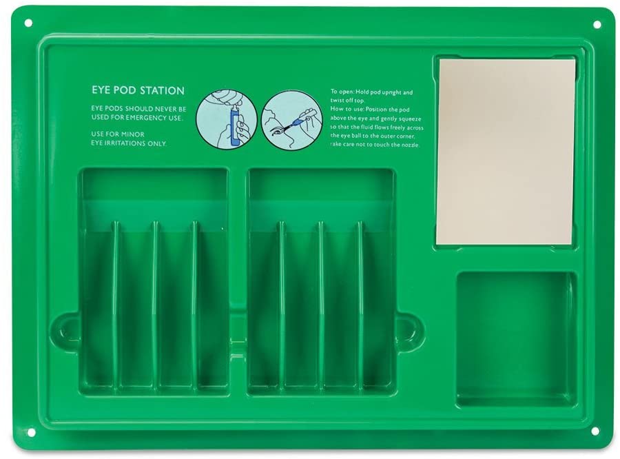 Reliance Medical Empty First Aid Eyecare Eye Wash Pod Station – Holds 8 ...