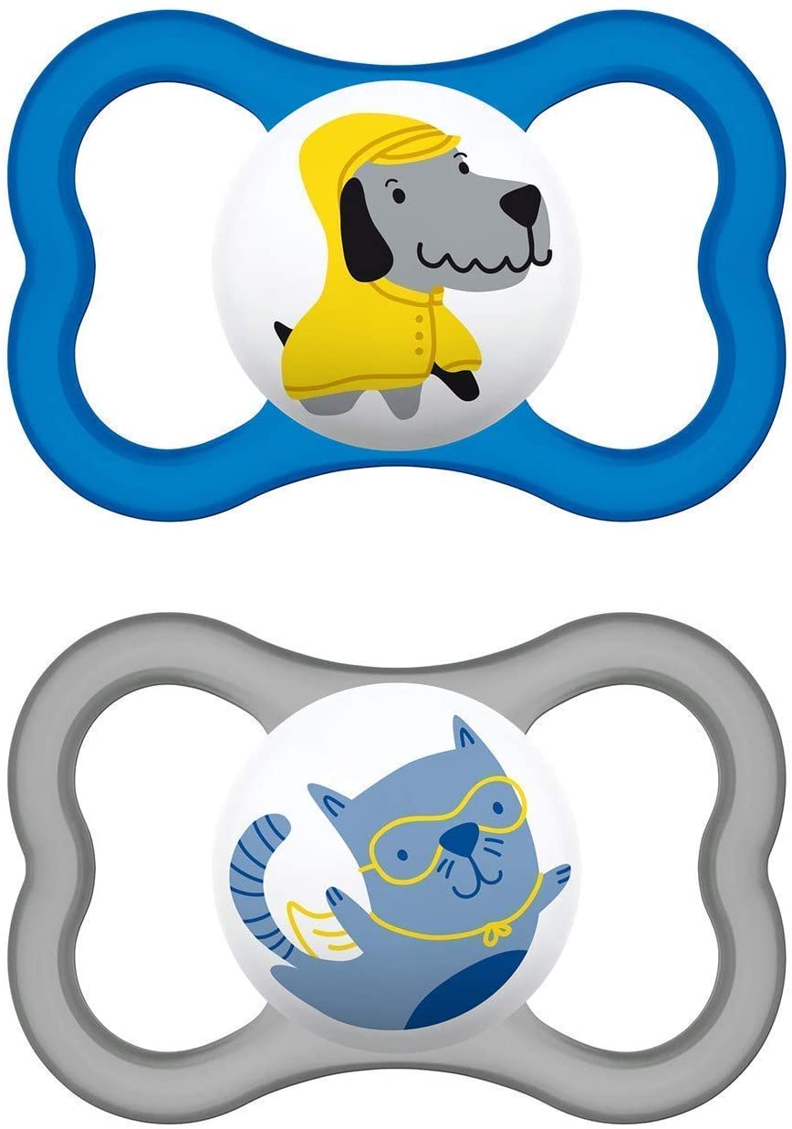 MAM Original & Air Latex Dummies 6- 16 months, pack of 6 incl. 3 travel ...