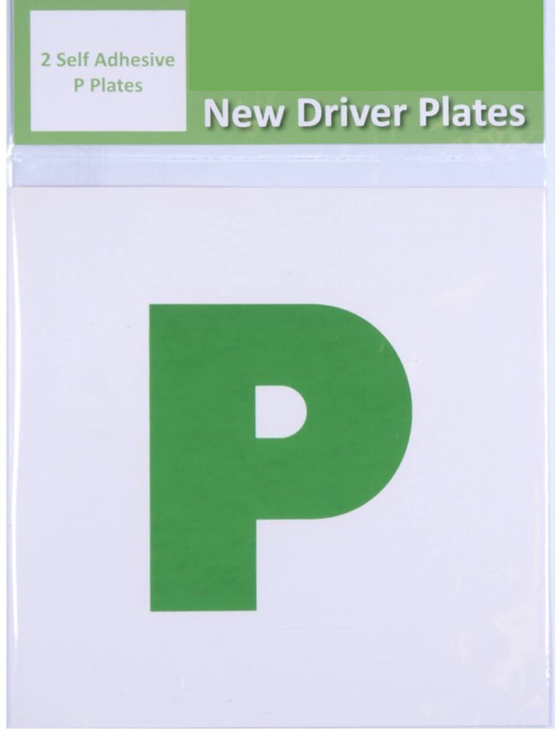 House of Card & Paper Self Adhesive”P” Regulation Plate for New Driver ...