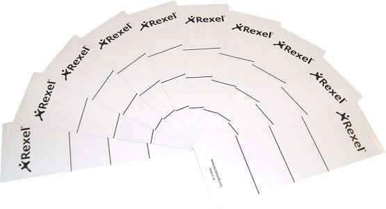 Rexel Self Adhesive Spine Labels for Lever Arch Files & Box Files, Pack ...