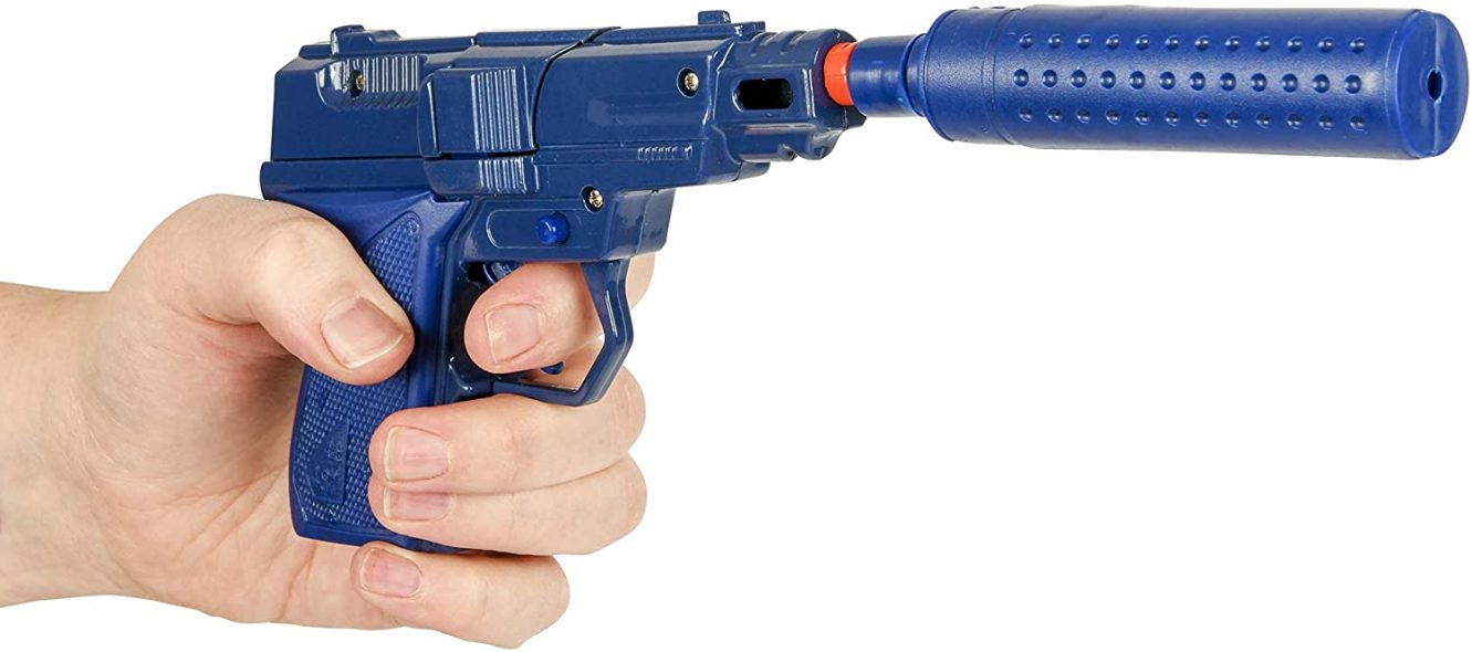 HTI Toys Swat Mission Die-cast Metal Cap Gun Pistol With Silencer ...