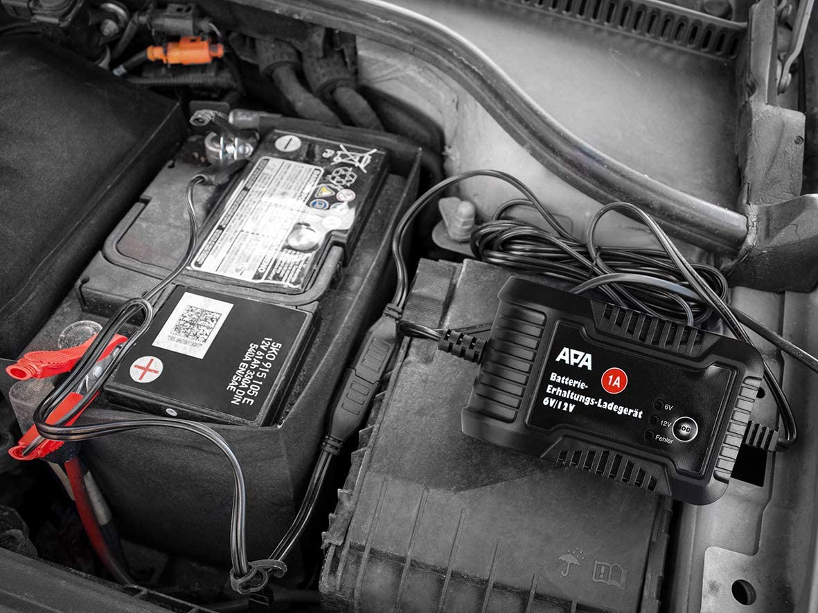 APA 16496 Battery Trickle Charger 6V/12V 1A – BigaMart