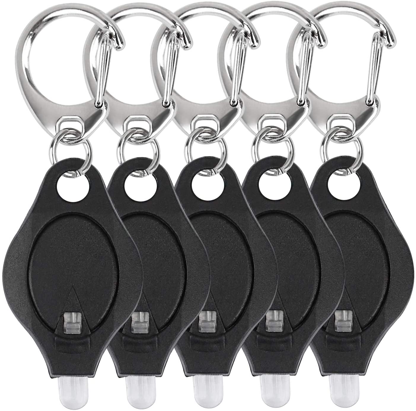 Uniclife 5 Pack Mini Keychain Flashlight Ultra Bright LED Key Ring ...