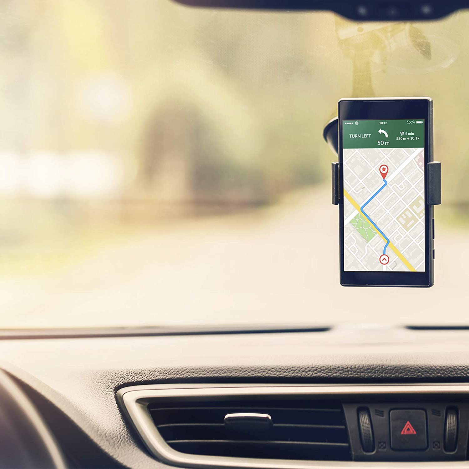 AA Universal Phone Mount Cradle for Car, 360 Degree Rotation, Easy ...