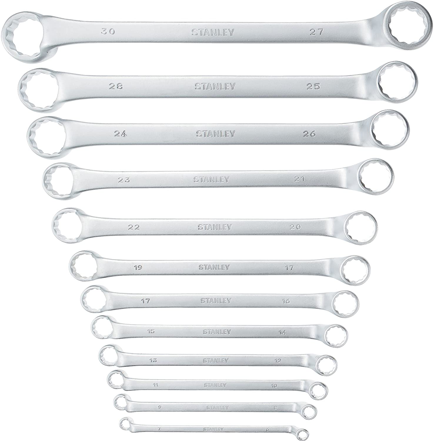 Stanley Fatmax 1-95-774 Ring Spanner Set, Silver, 12-teilig, Set of 12 ...