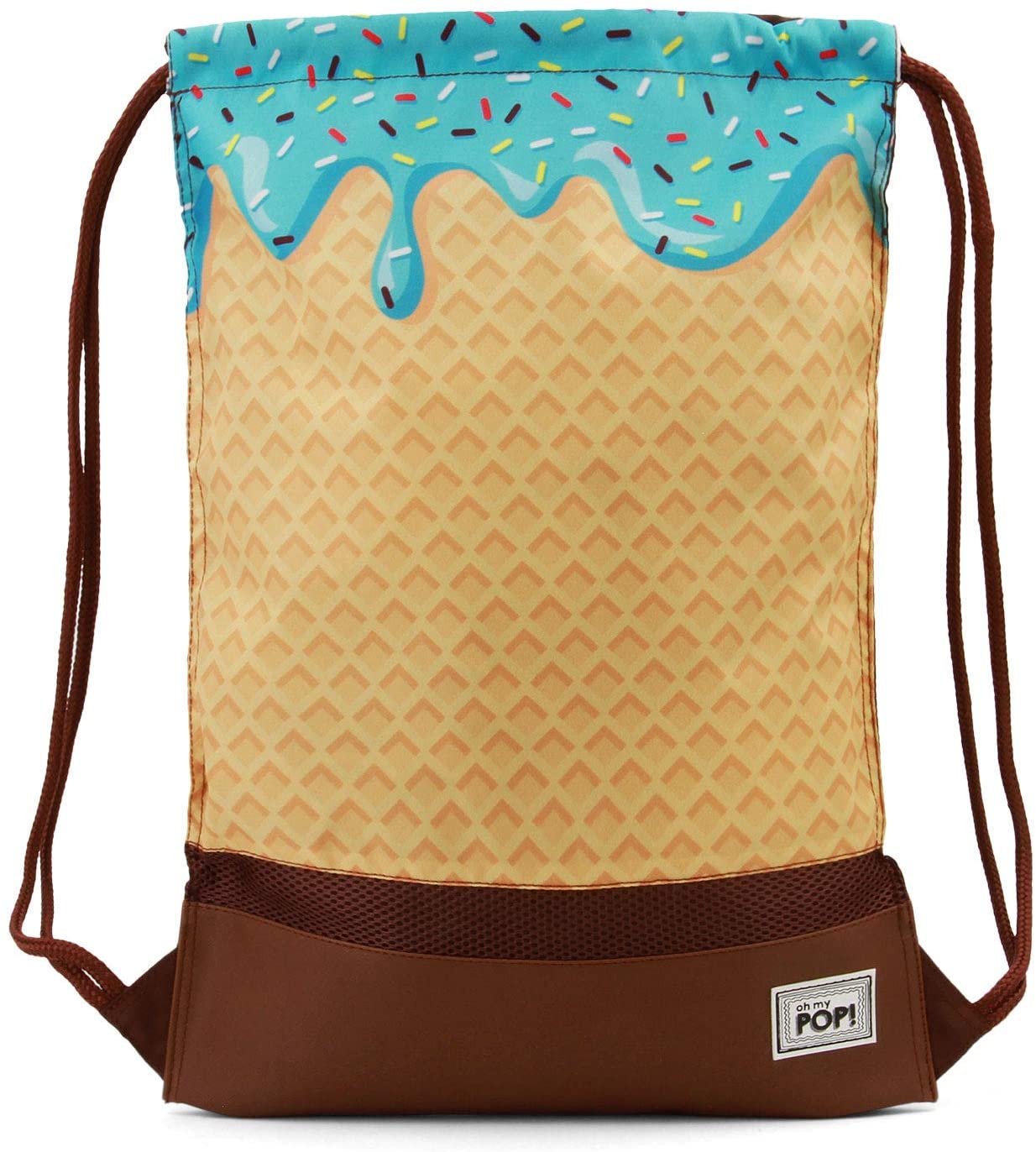 Oh My Pop Ice Cream-Storm Drawstring Bag, 48 cm, Beige – BigaMart