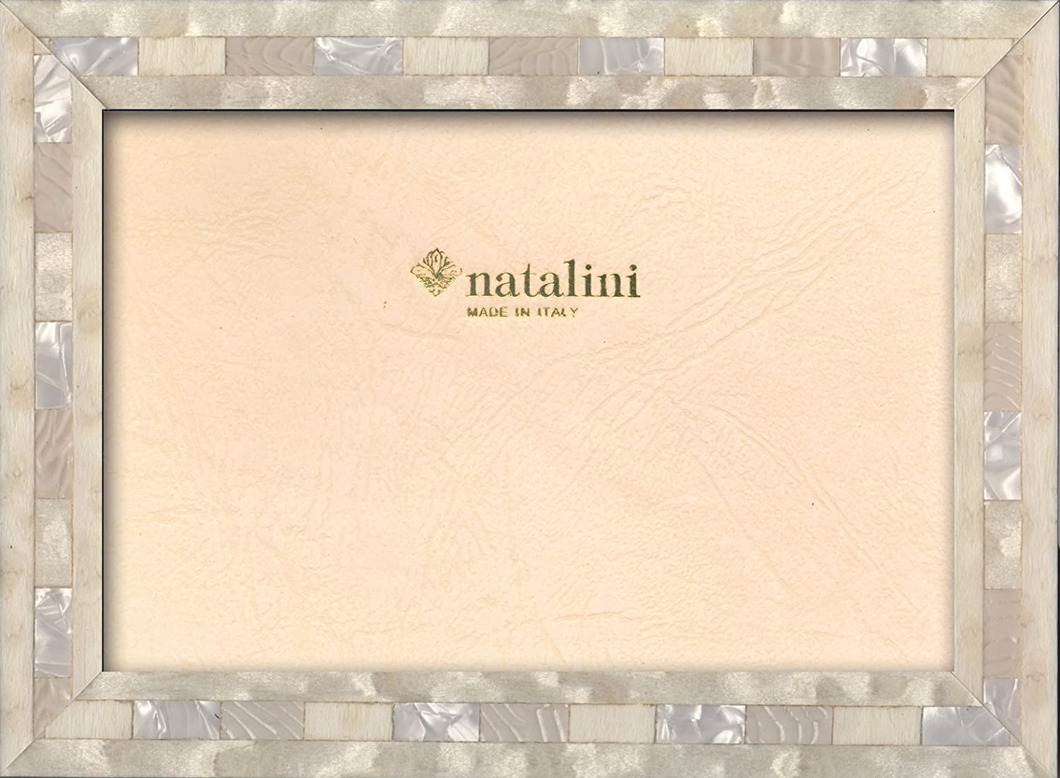 Natalini Marquetry Photo Frame Made in Italy, Tulipwood, White, 5″X 7 ...
