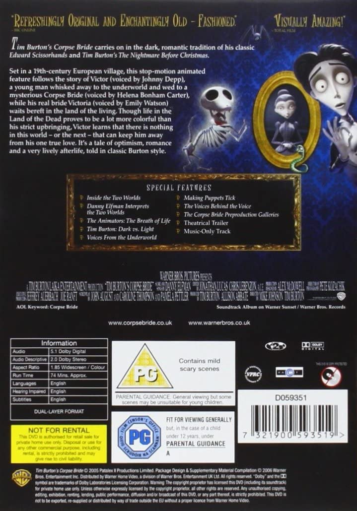 The Corpse Bride [DVD] [2005] – BigaMart