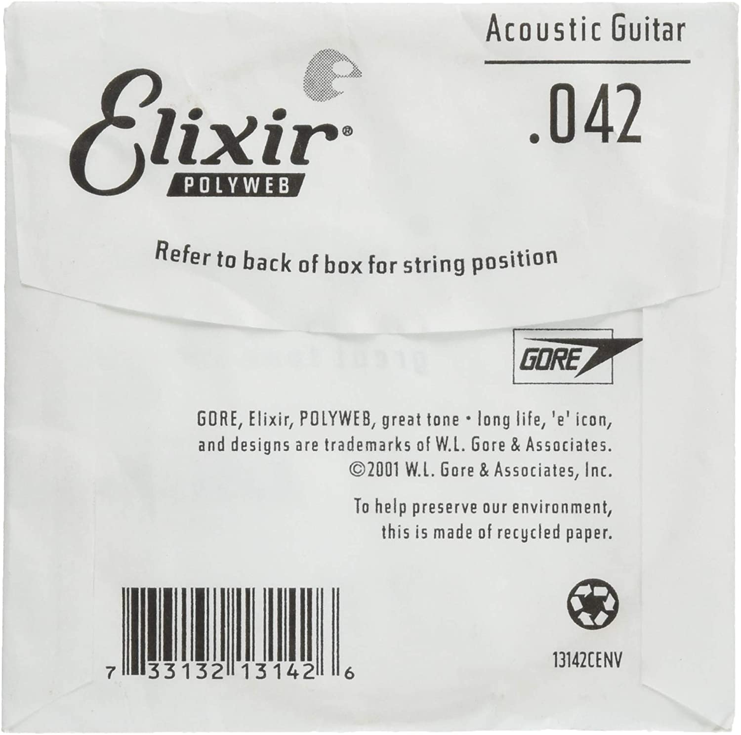 Elixir Strings Acoustic Guitar String POLYWEB Coating .042 – BigaMart