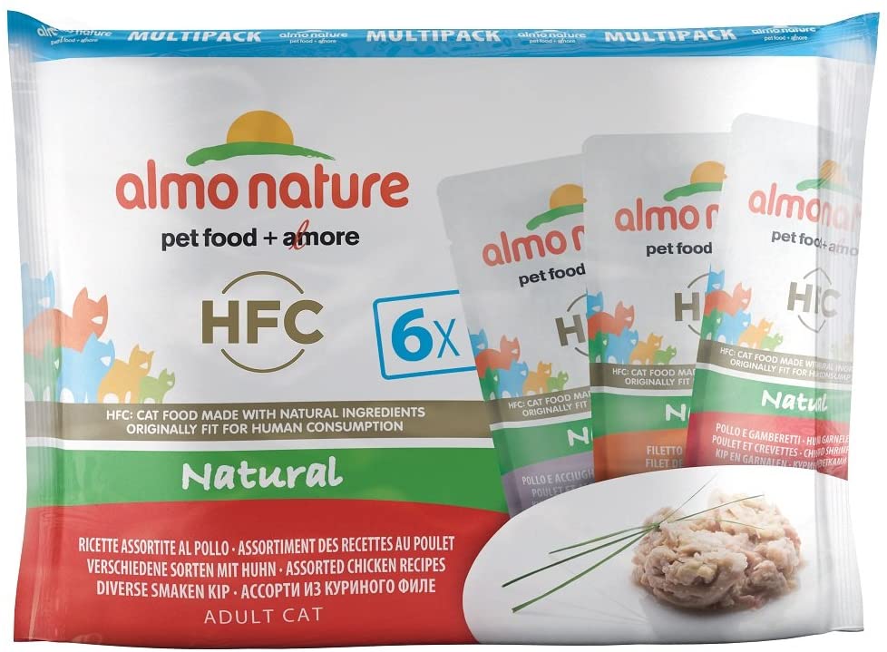 Almo Nature Cat Food Classic Pouch Multipack Mixed Chicken Selection, 8 ...