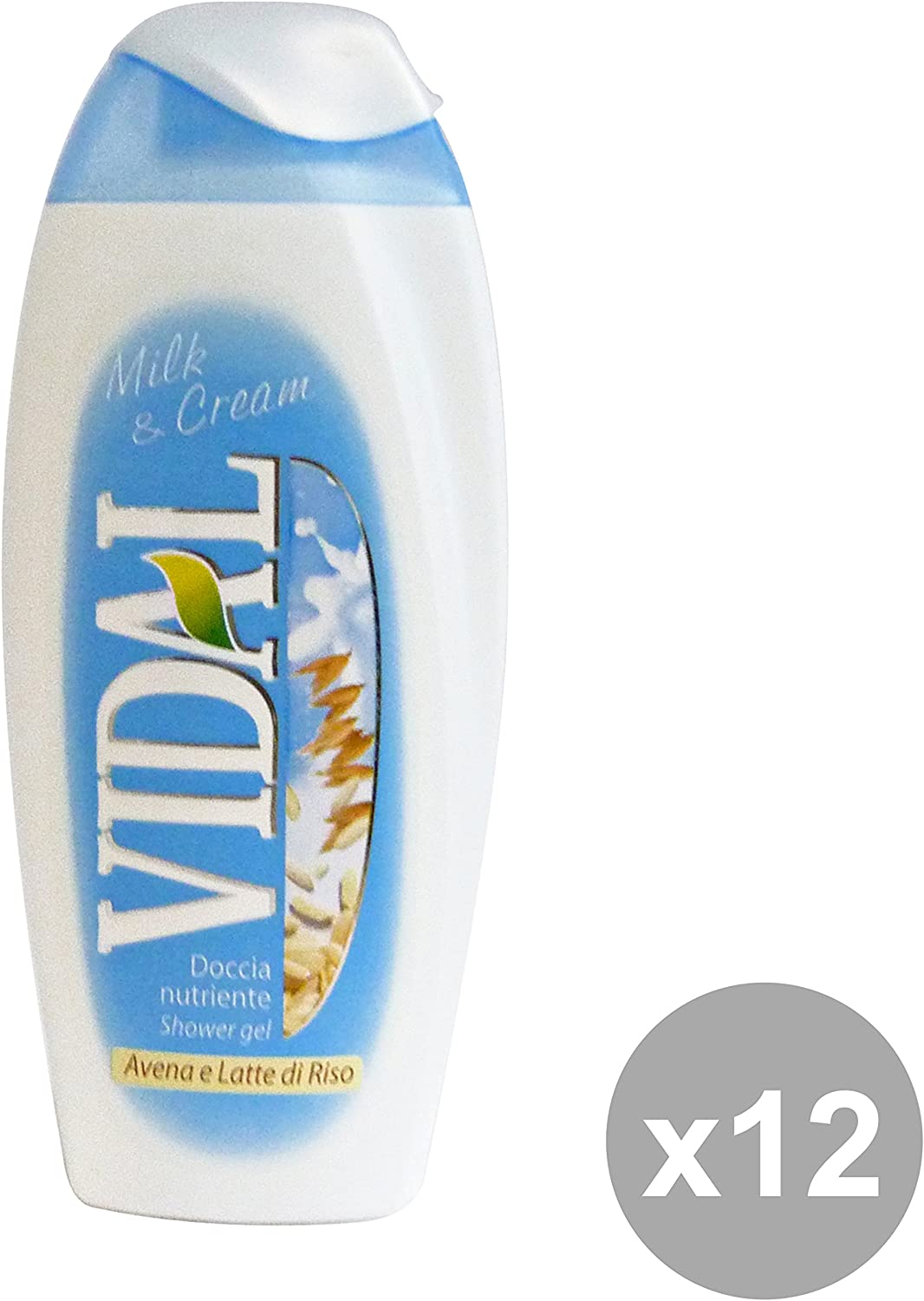 Set 12 VIDAL Shower Milk & Cream 250 ml Soap & Cosmetics - BigaMart