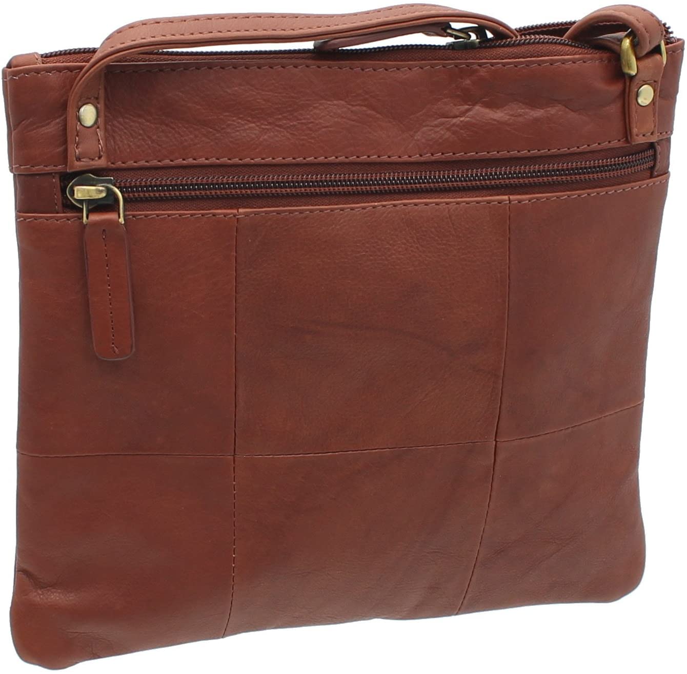 Visconti Leather Handbag Style 18608A – Brown – BigaMart