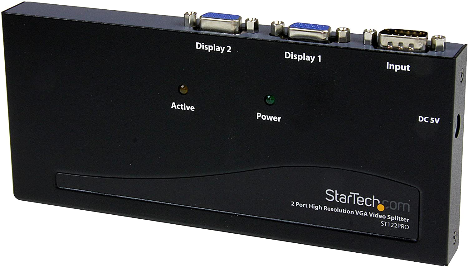 StarTech 2 Port High Resolution VGA Video Splitter – 350 MHz – Video ...