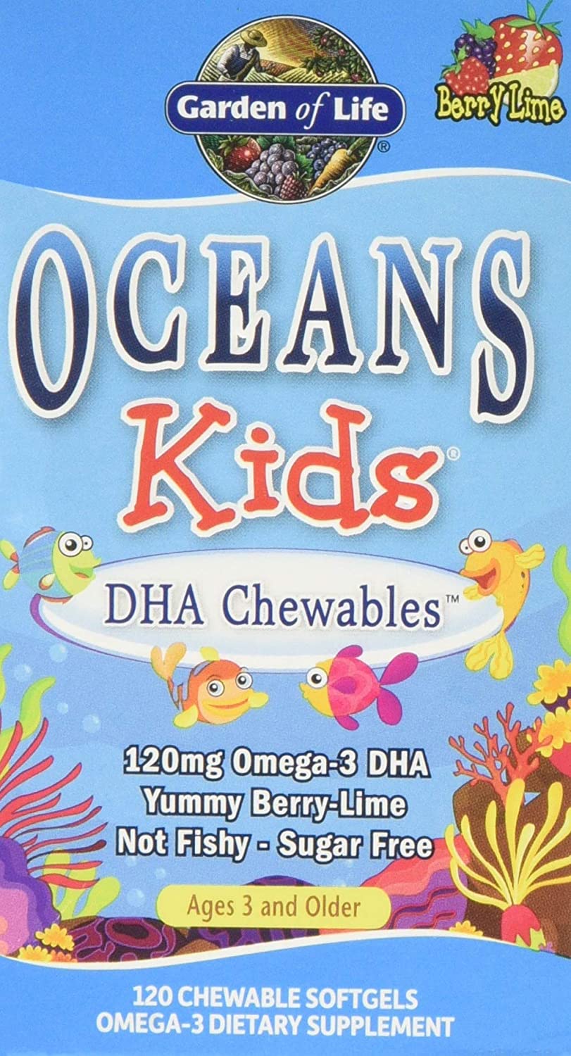 Oceans Kids Omega-3 DHA 120 Softgels, Berry Lime – BigaMart