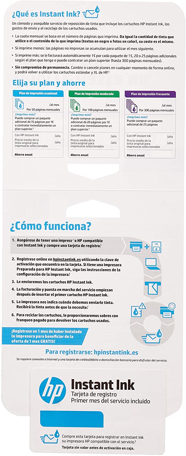 HP – Instant Ink Enroll Card 50 Pgs – BigaMart