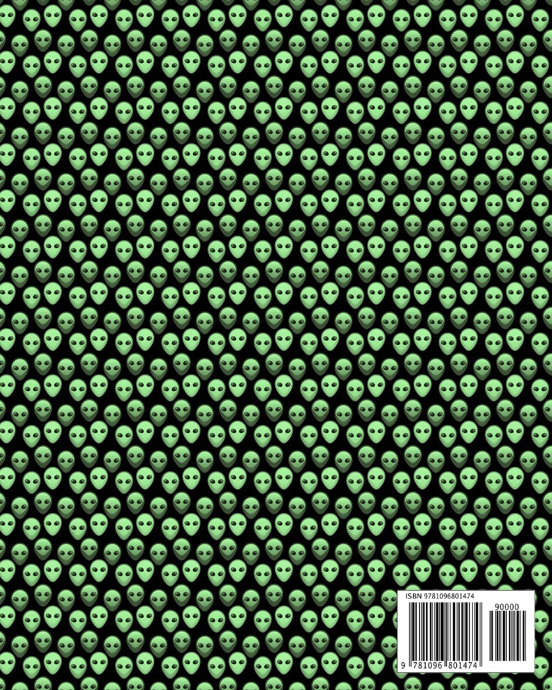 120 Page Handwriting Practice Book with Green Alien Cover Everlee ...