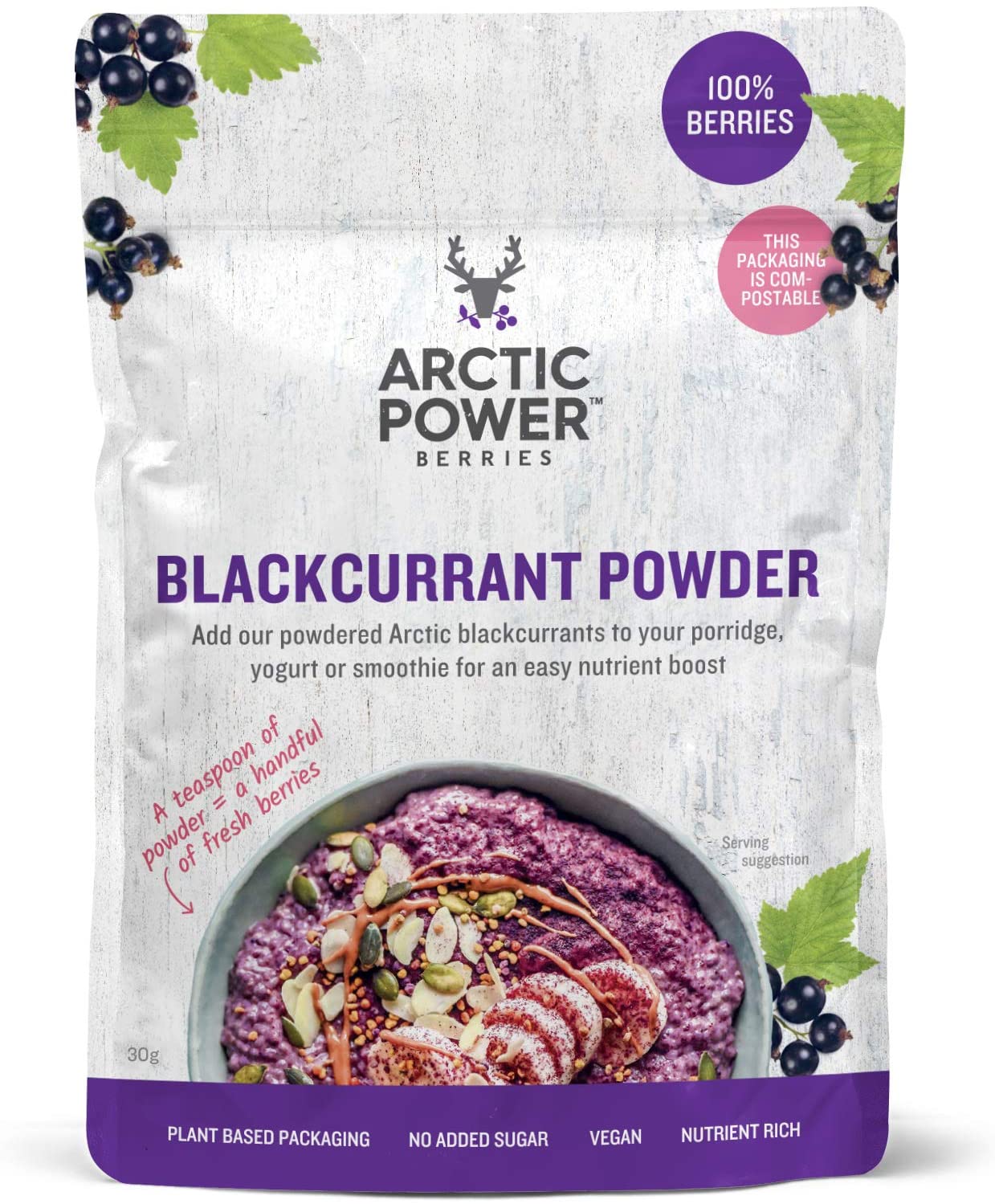 Arctic Power 30 g 100 Percent Pure Blackcurrant Powder – BigaMart