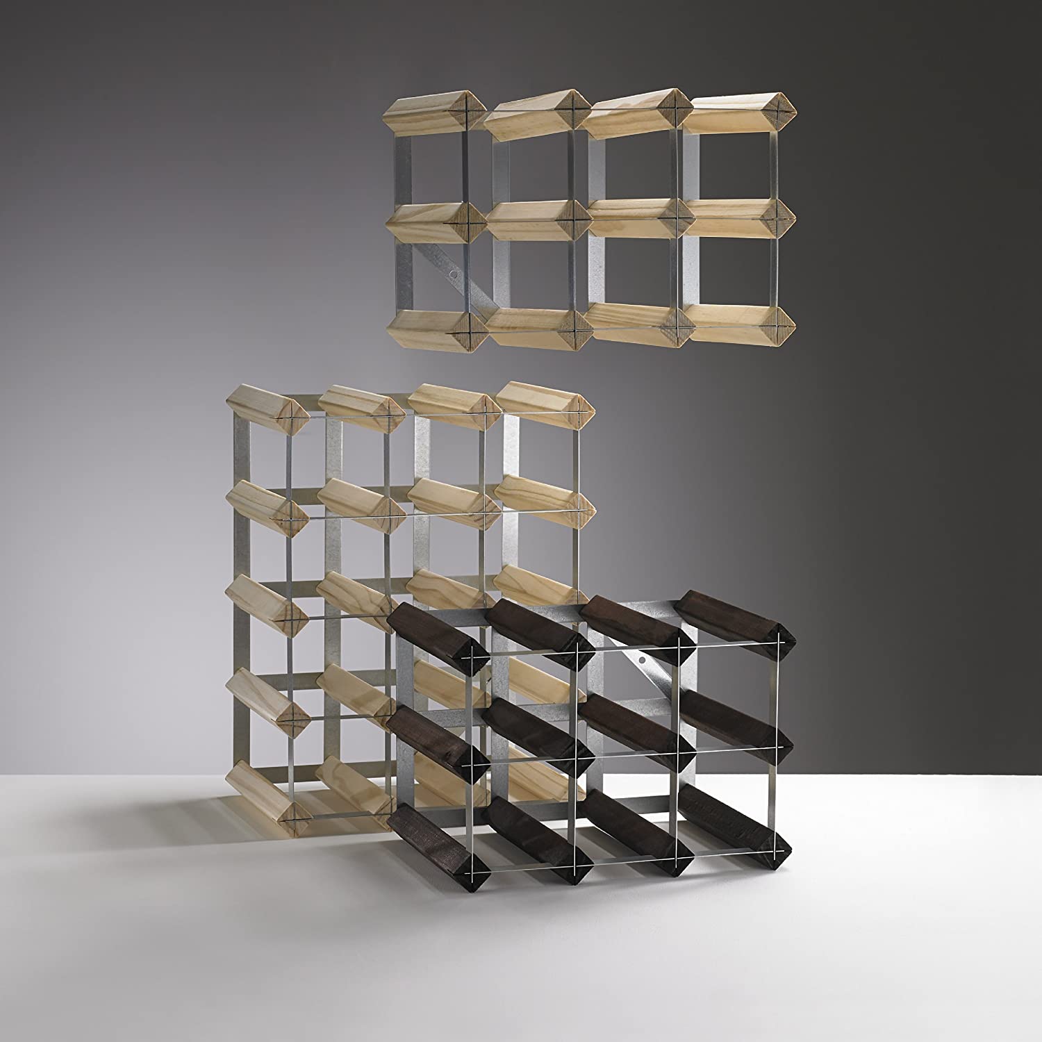 RTA 15 Bottle Traditional Wine Rack-Kit-Natural Pine (FSC) – BigaMart