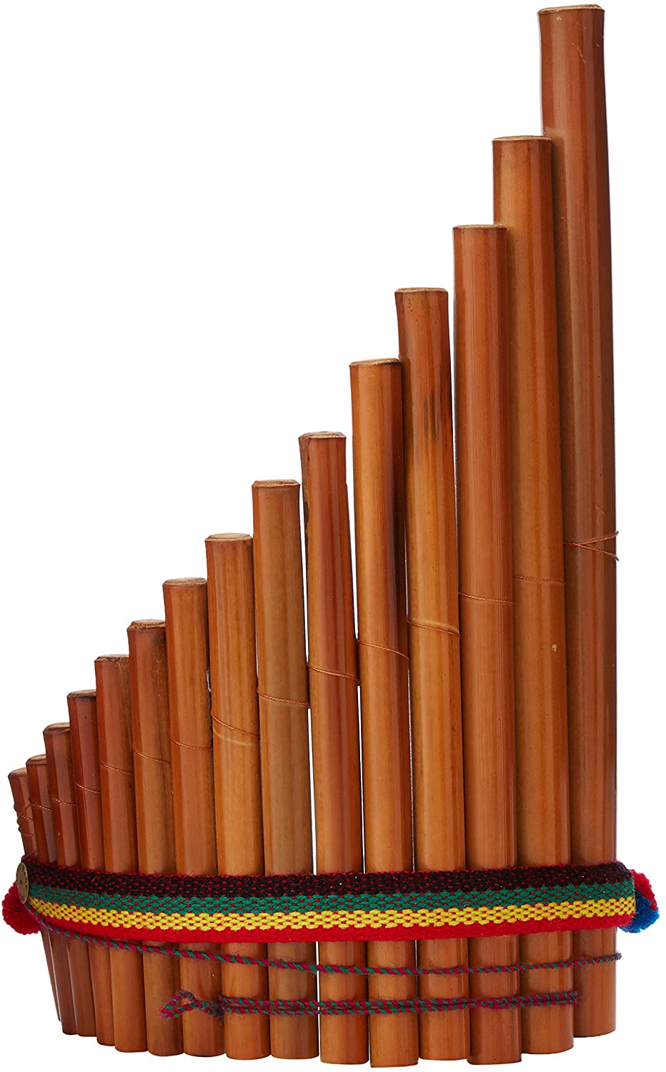 Atlas World Music AW-L40 Peruvian 15 Note Panpipe, Multicolor – BigaMart