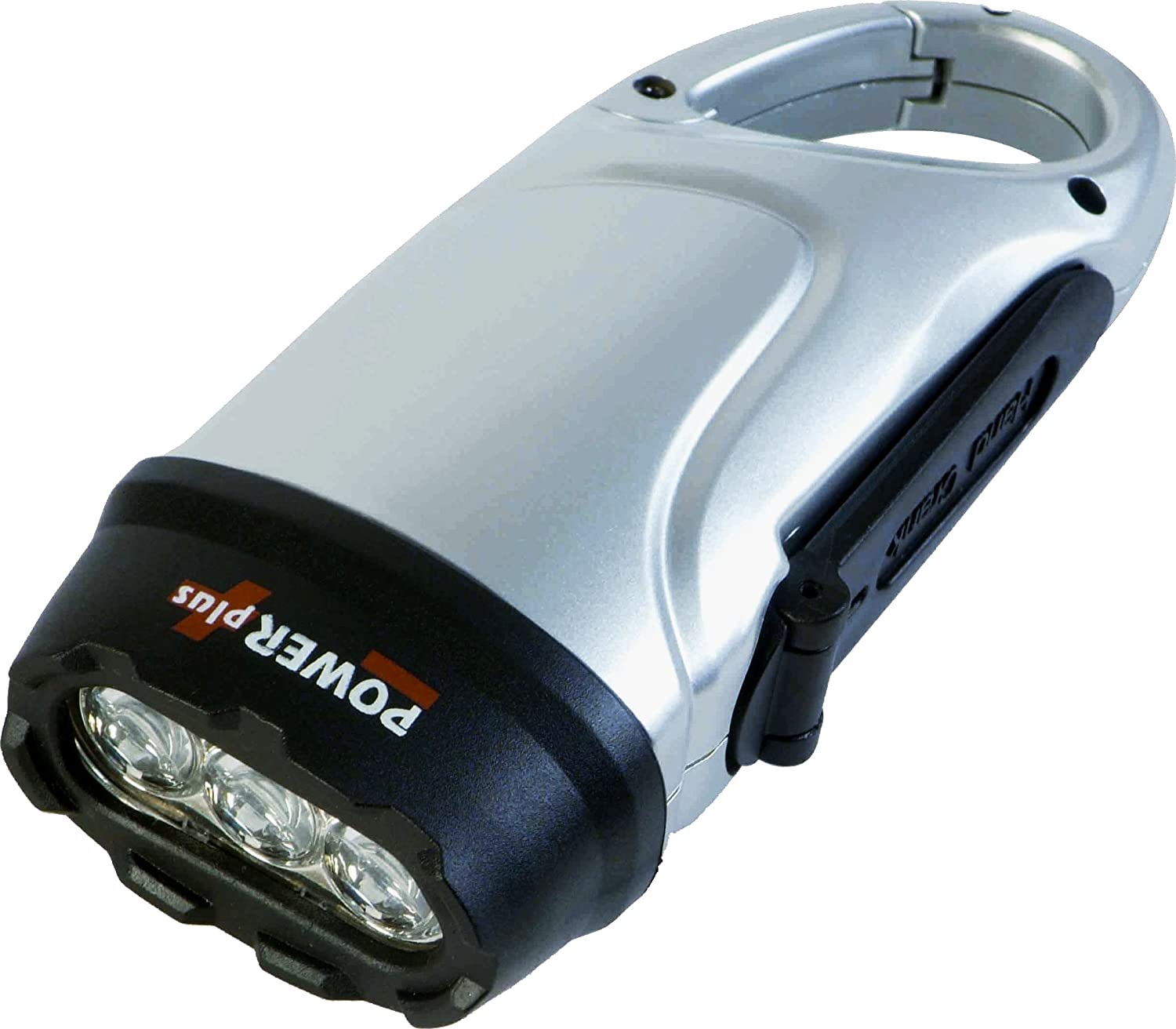 POWER plus Dolphin Dynamo Flashlight Emergency Charger, Steel Grey ...