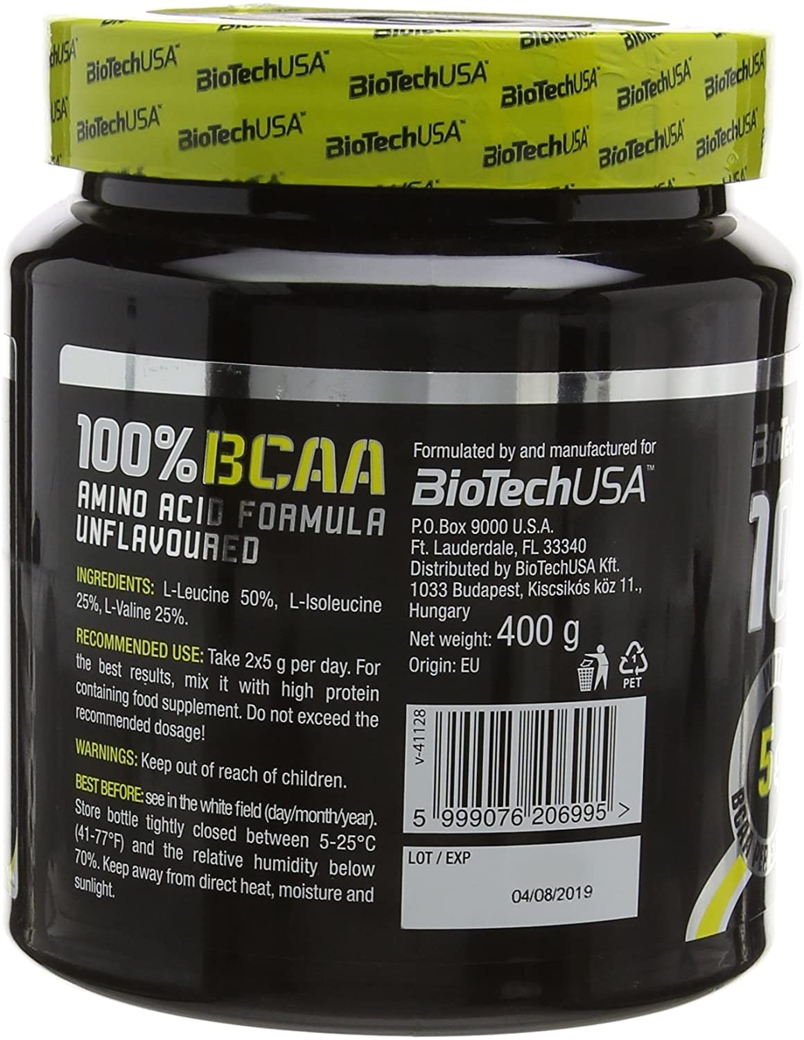 Biotech 5 g Branched Bcaa 100 Percent 400G Amino Acids – BigaMart