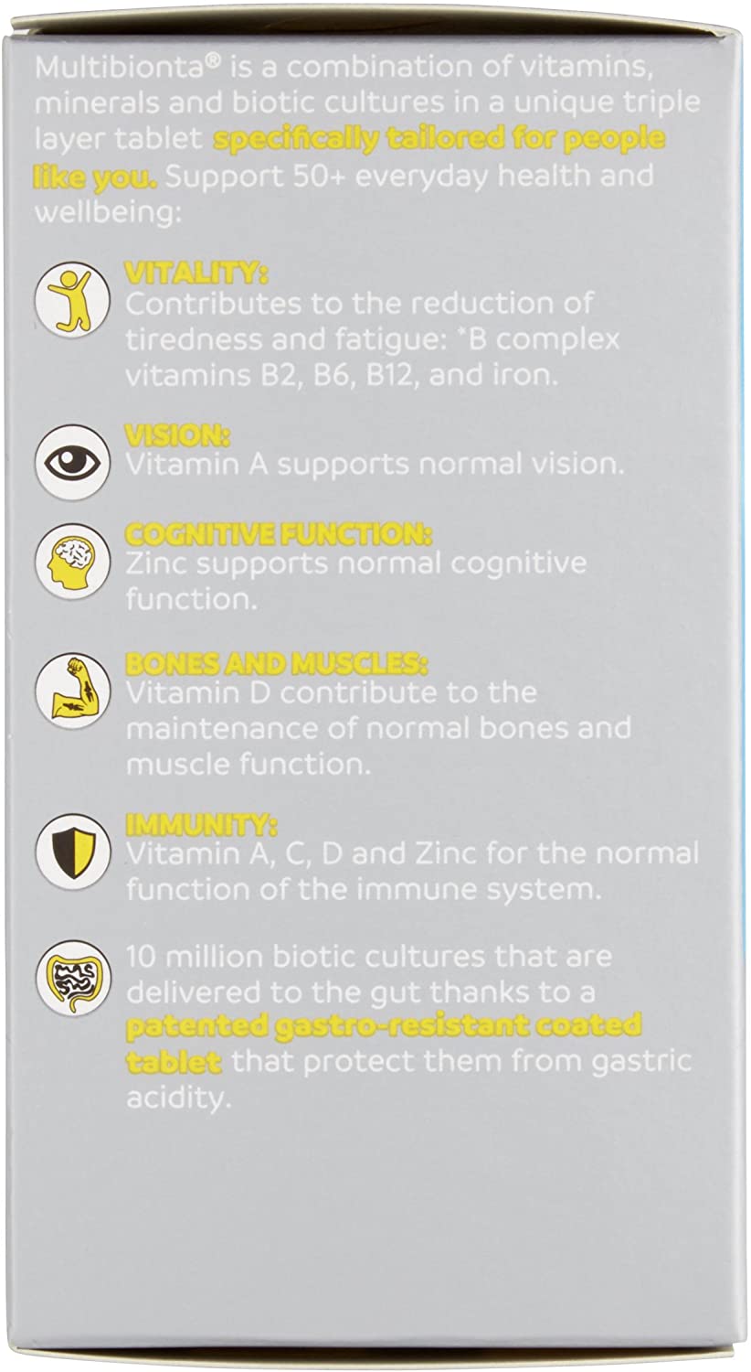 Seven Seas Multibionta 50+, Multivitamin with Minerals and Biotic ...