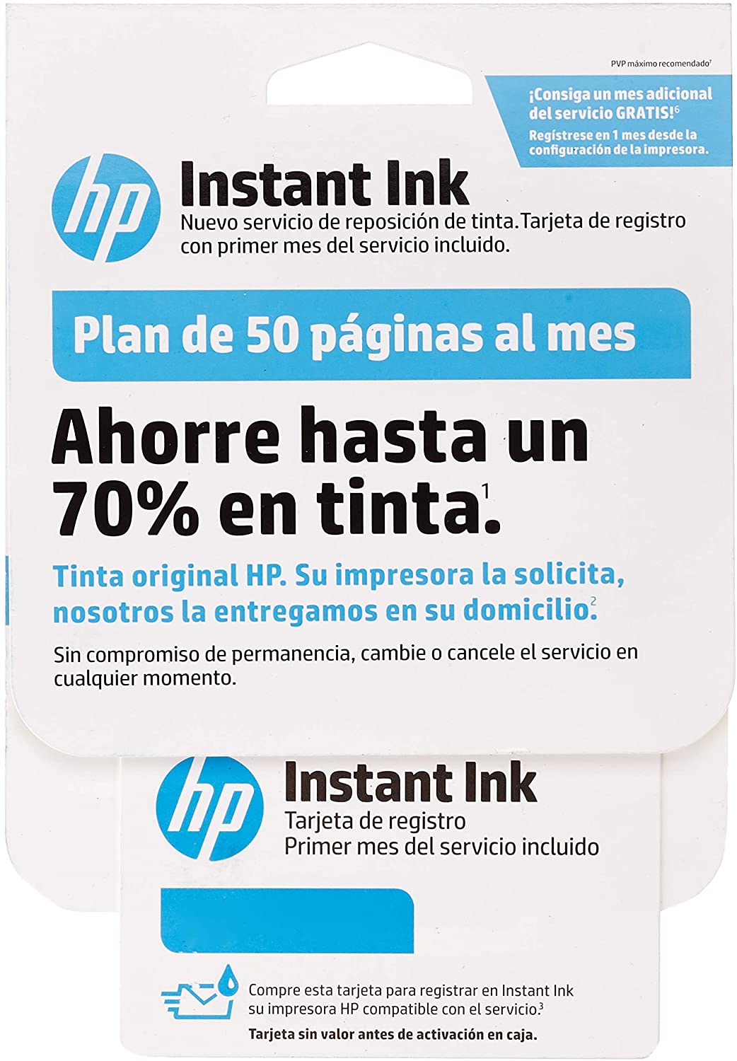 HP – Instant Ink Enroll Card 50 Pgs – BigaMart