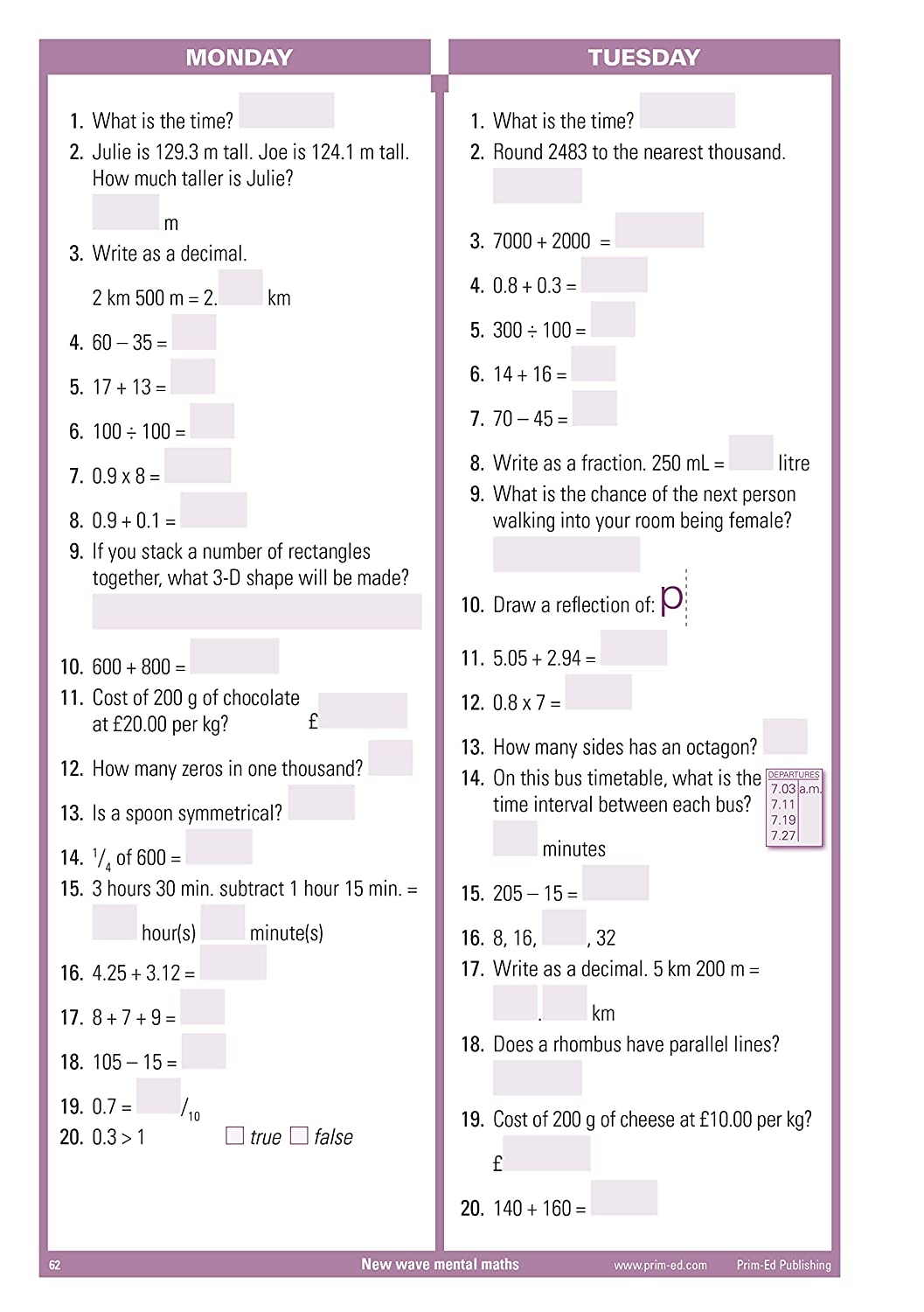 New Wave Mental Maths: Year 5 – BigaMart