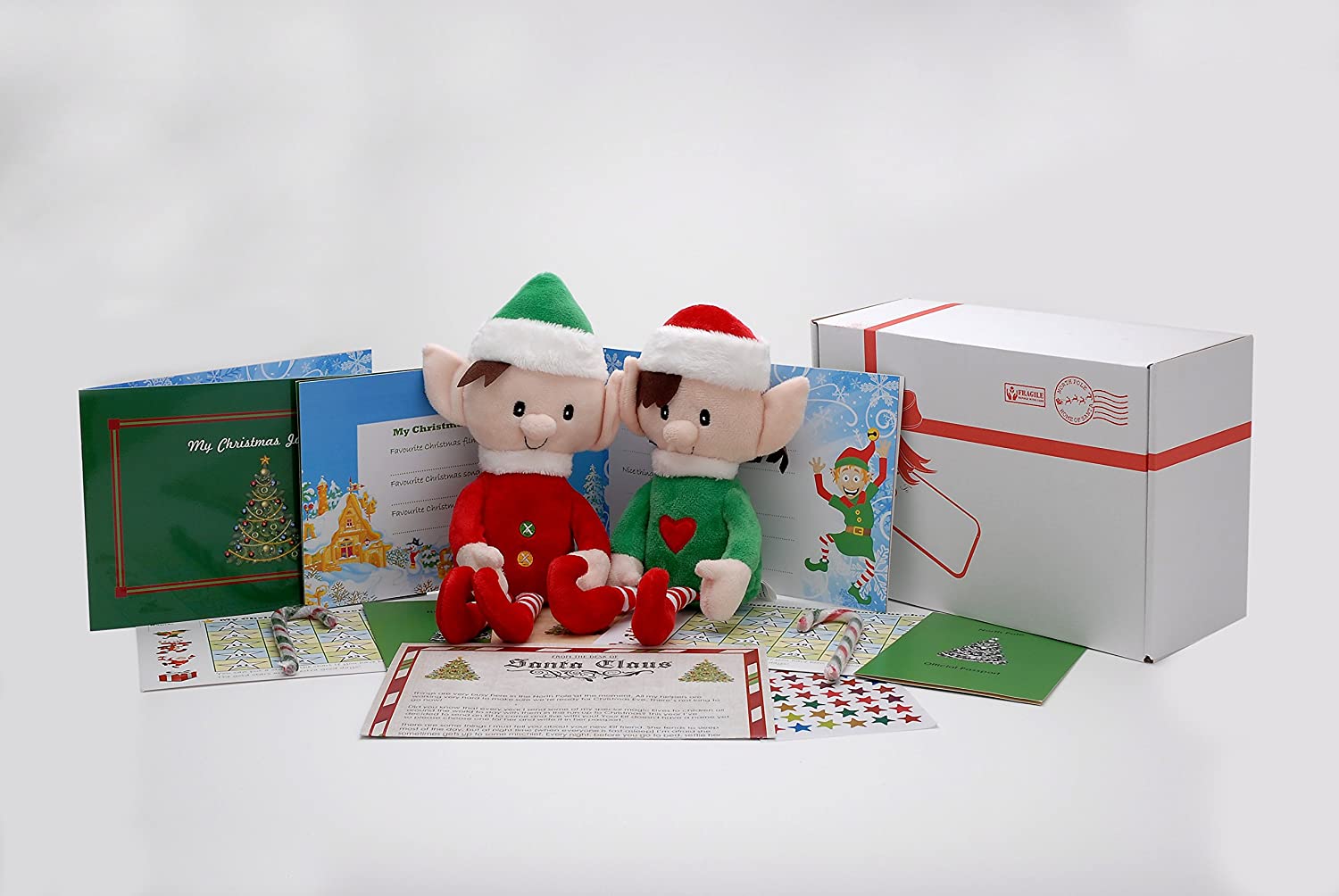 Cheeky Elf Shelf Twin Starter Pack – 29cm Boy and Girl Elf soft toys ...