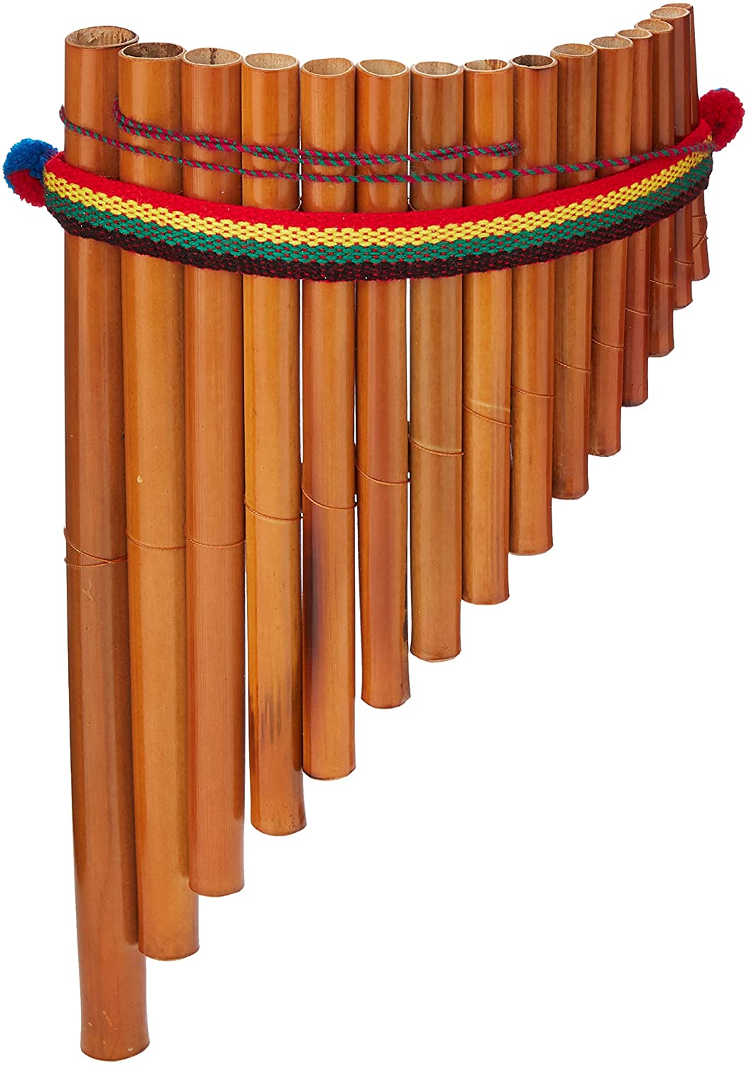 Atlas World Music AW-L40 Peruvian 15 Note Panpipe, Multicolor – BigaMart