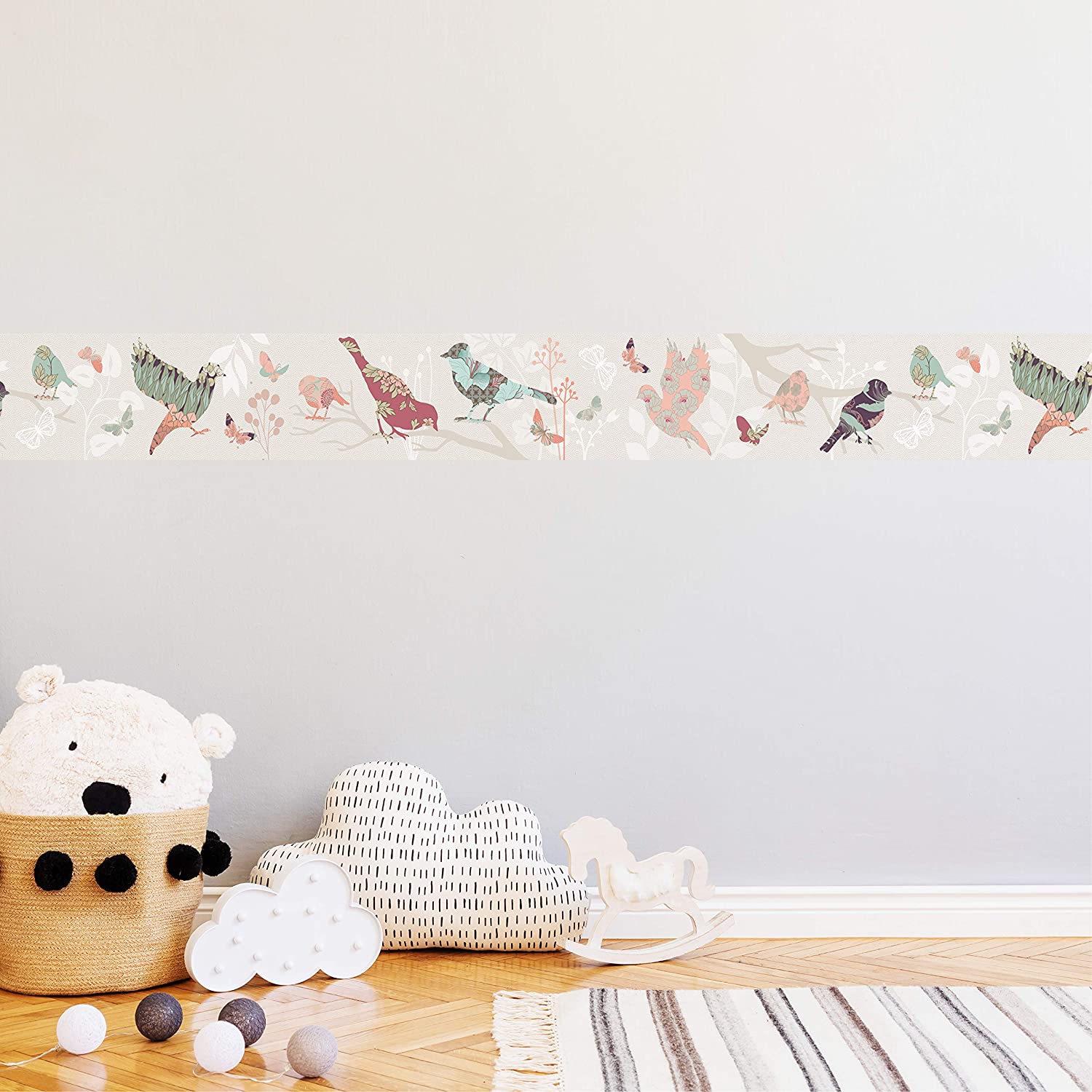 anna wand design border, self-adhesive, 450 x 11.5 cm, ”Dreambirds ...