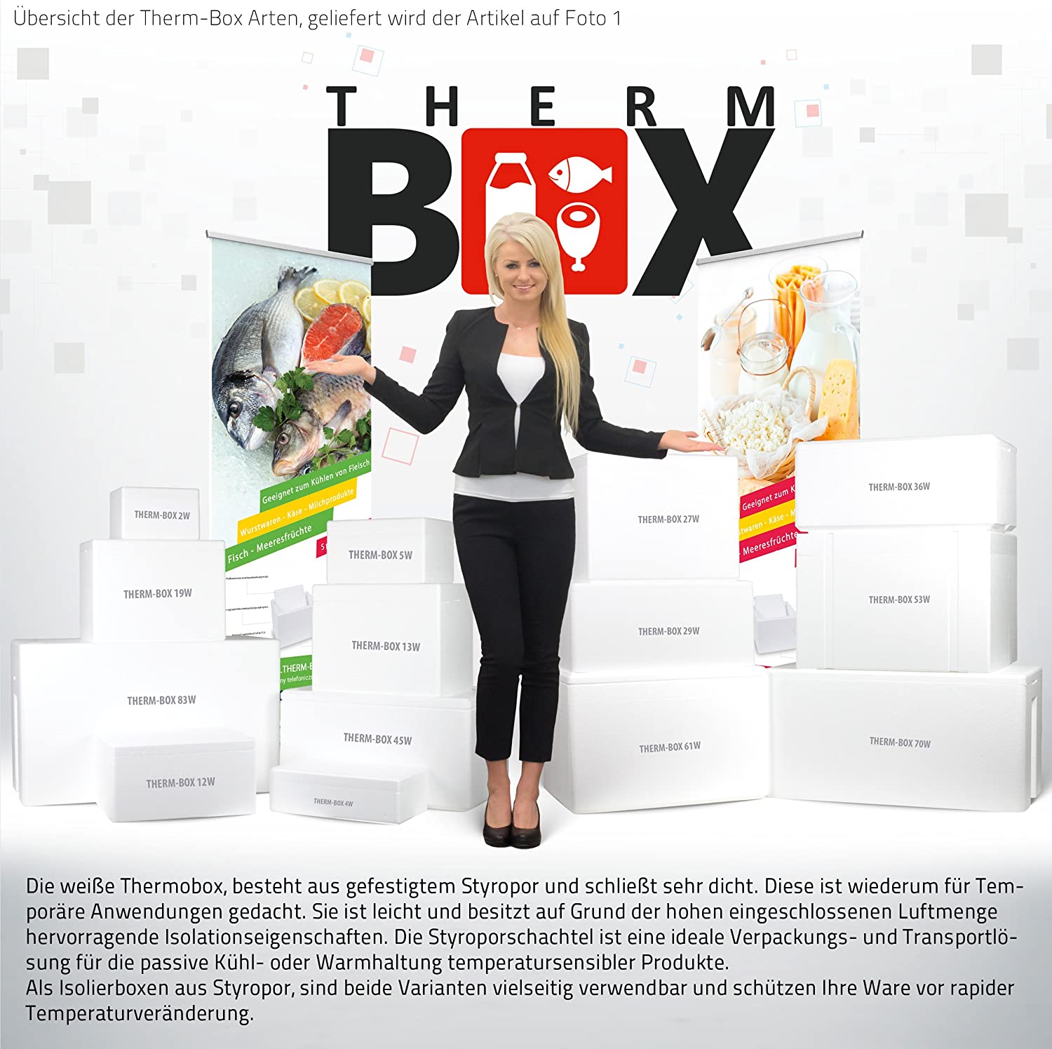 THERM BOX Styrofoam Box Thermobox for Food & Drinks – Styrofoam Cooler ...