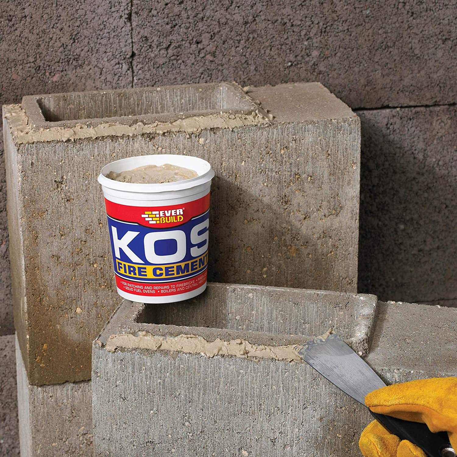 Everbuild KOS Fire Cement, Black, 2 kg – BigaMart