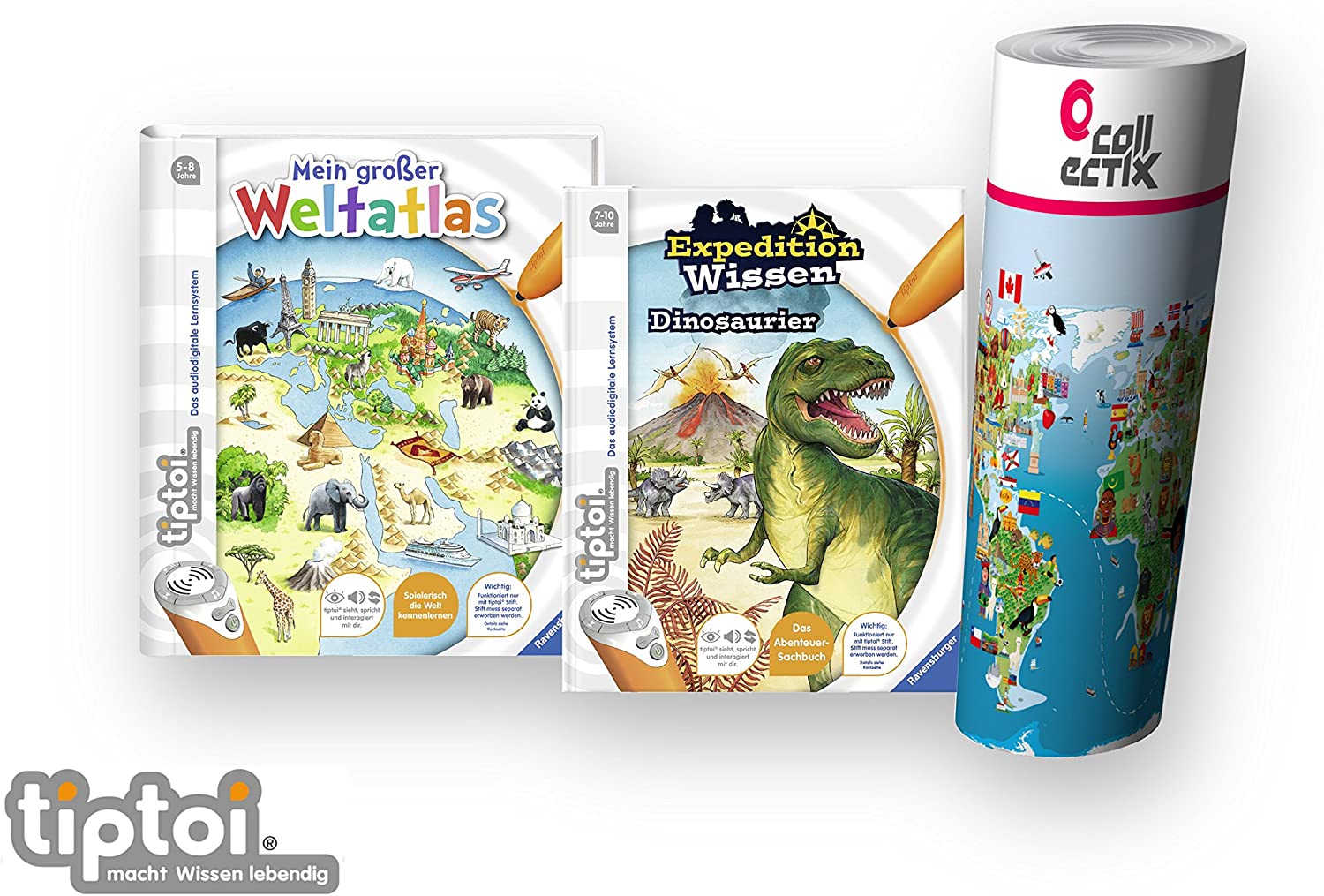 Ravensburger tiptoi ® Book Set My Great World Atlas + Expedition ...