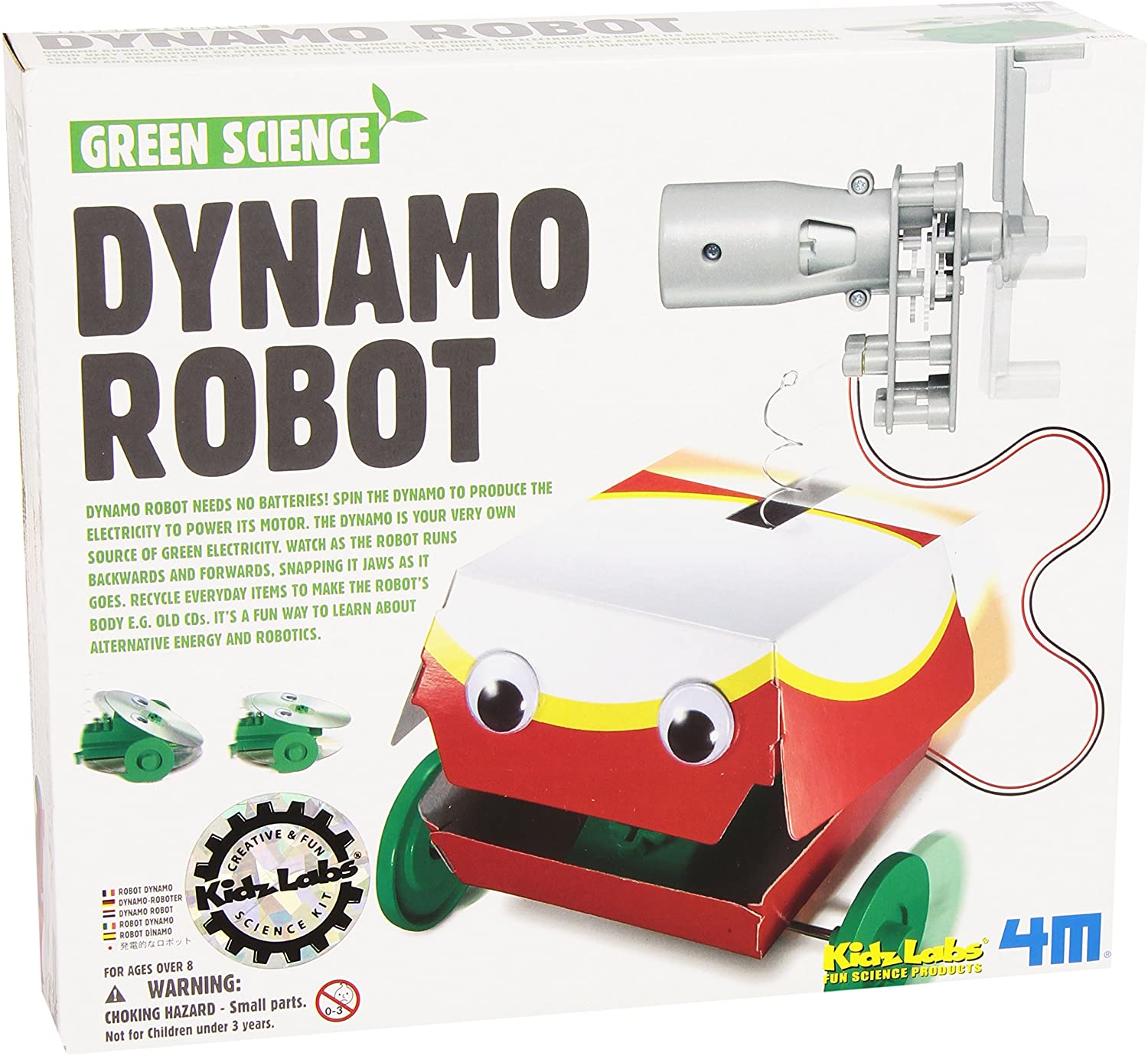 Great Gizmos Green Science Dynamo Robot – BigaMart
