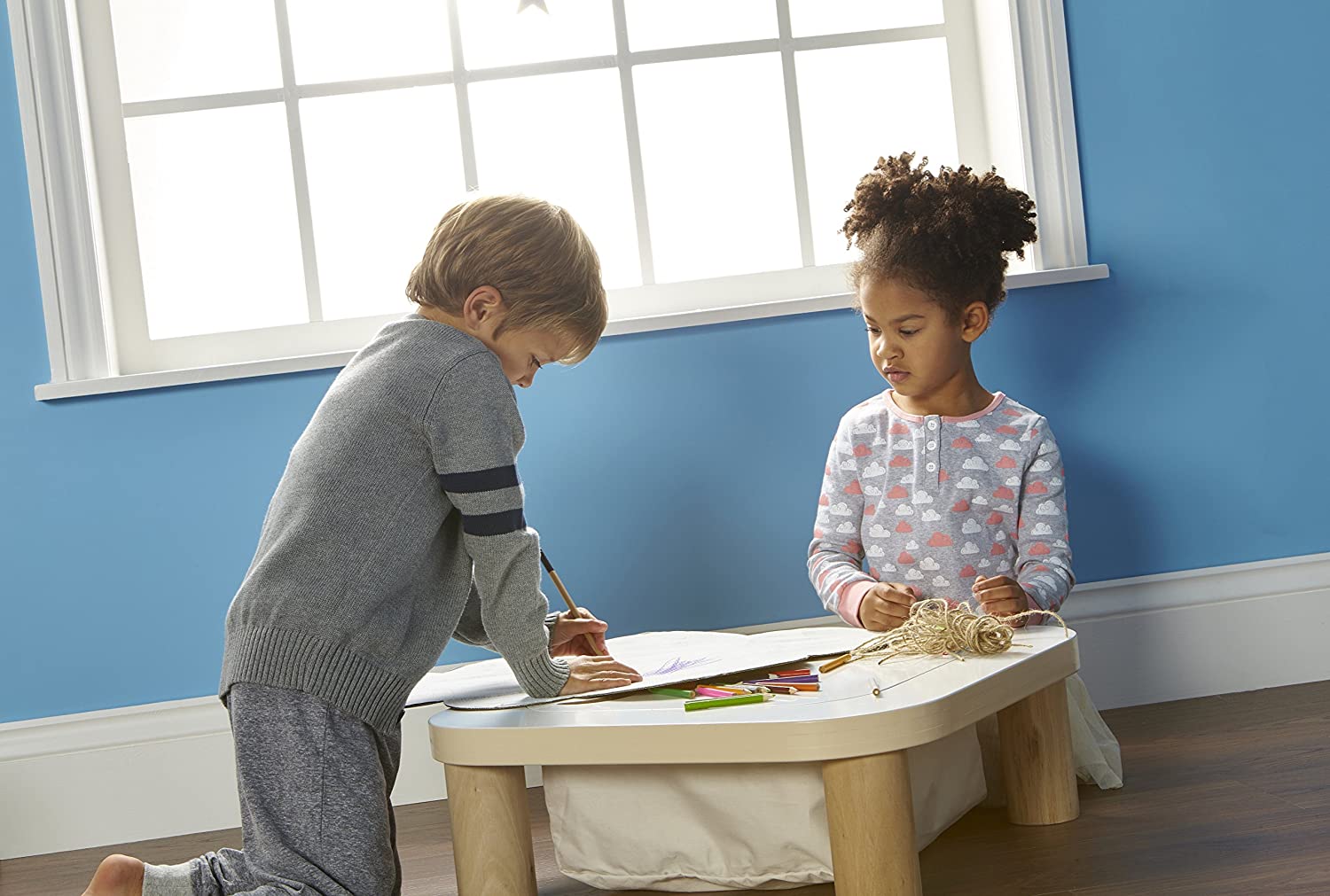 StarBright Kids Toy Box – Childrens Bedroom Storage with Lid by ...