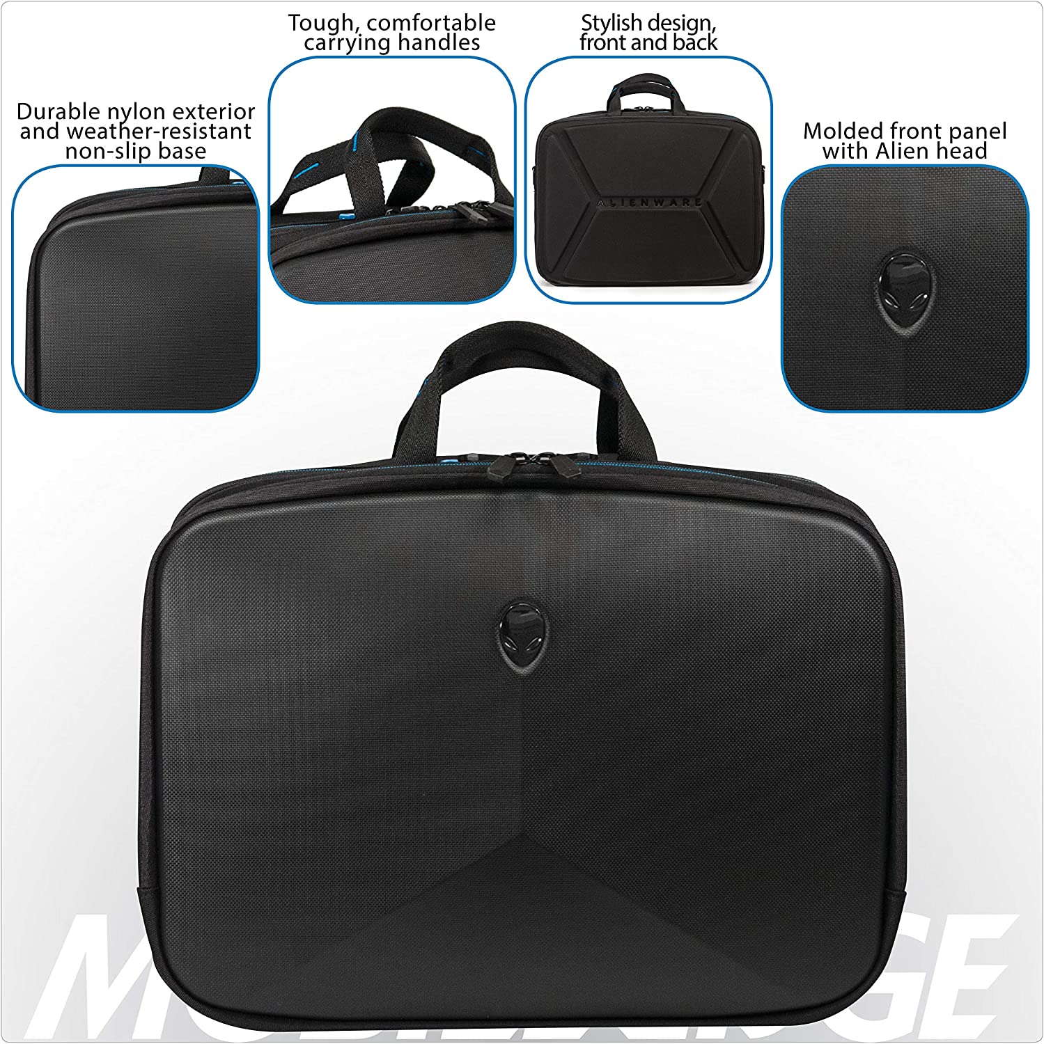 Alienware 17″ Vindicator 2.0 Gaming Laptop Briefcase, Black (AWV17BC-2. ...
