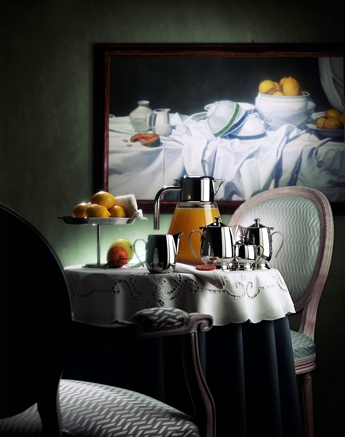 MEPRA 55 cl Bombata Coffee Pot with Base, Silver – BigaMart